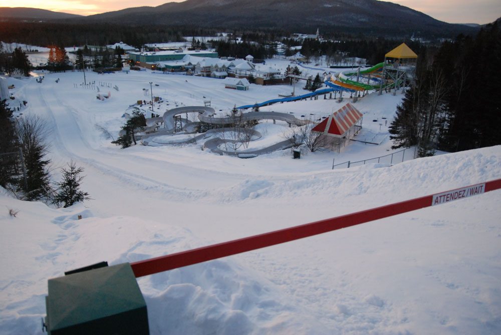 Escapade hivernale au Québec: Glissades à Valcartier