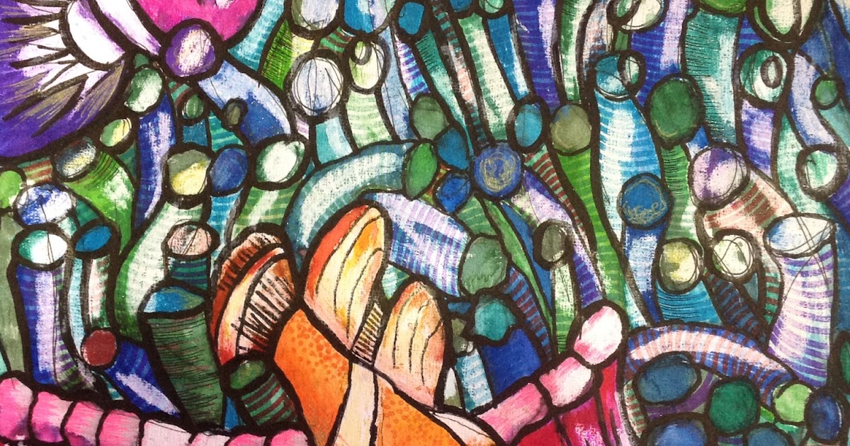 THE CORAL REEF - Waterbased Textas (Markers) as Watercolour