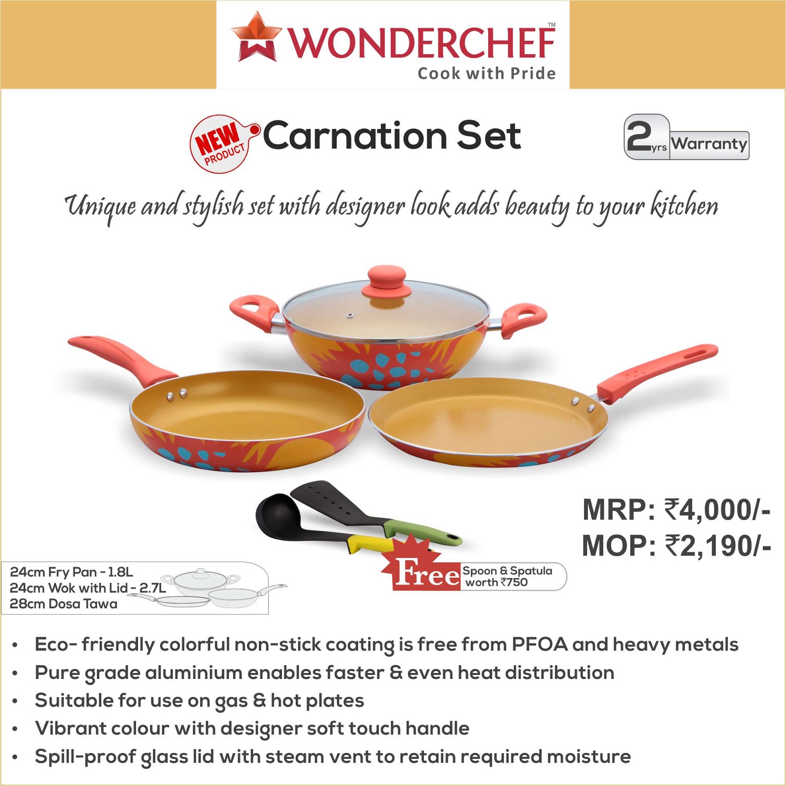 Tupperware KPHB , Wonderchef Hyderabad: Wonderchef Cornation Set -- New ...