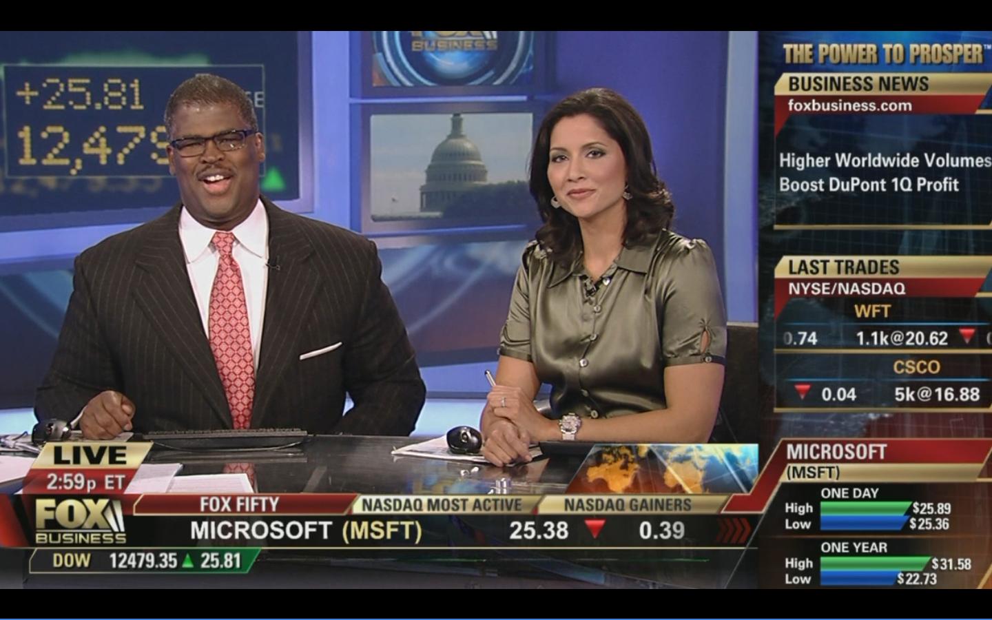 Ladies in Satin Blouses: 2 fox business anchors in satin blouses
