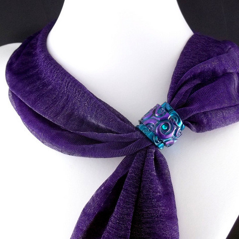 2 Good Claymates: How to Make a Roll Up Scarf Slide or Ring in Polymer Clay