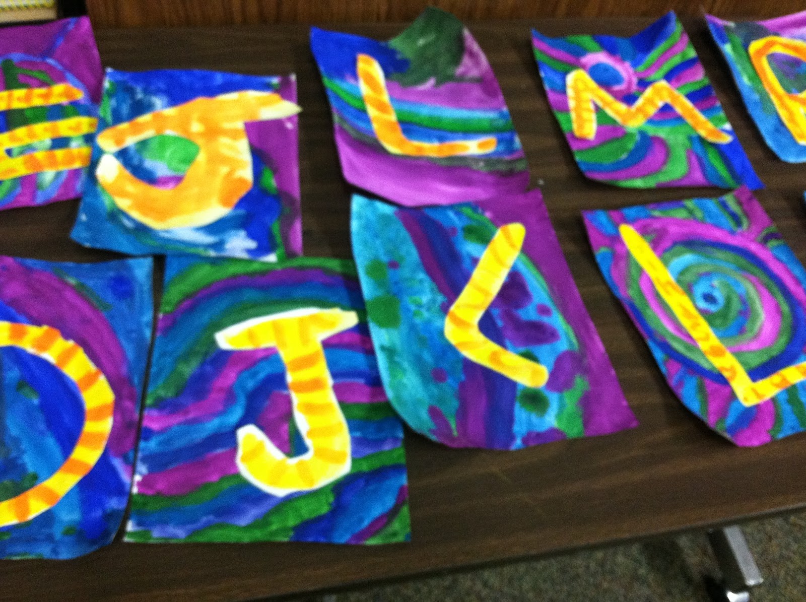 Art at East, Union and more...: Initial Art - First Grade