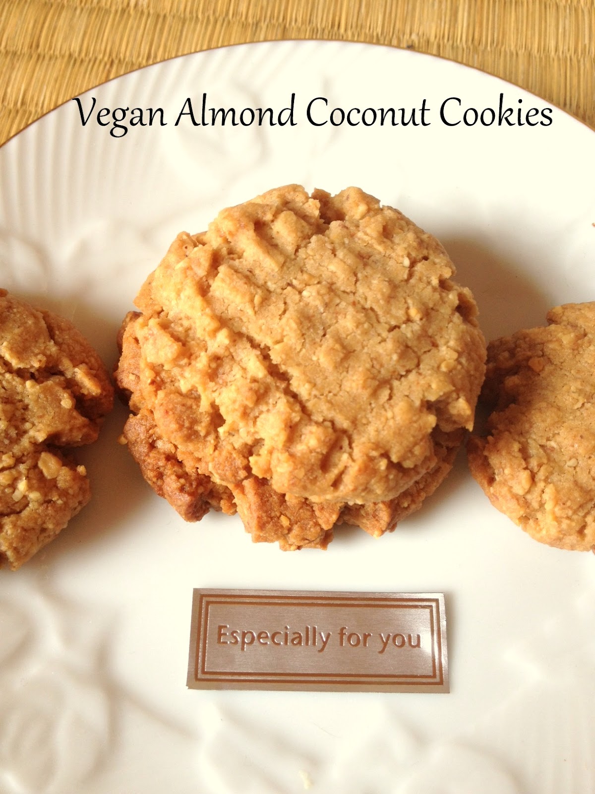 Olives & Basil: Vegan Almond Coconut Cookies.