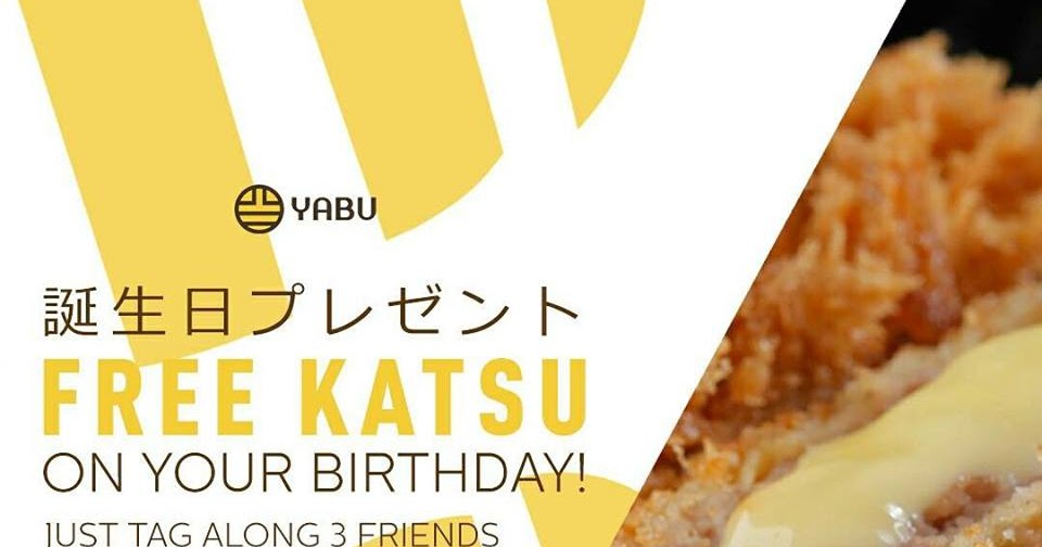 Manila Shopper: Yabu Birthday Promo
