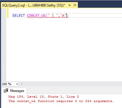 All about SQLServer: How to concatenate values with specified delimiter