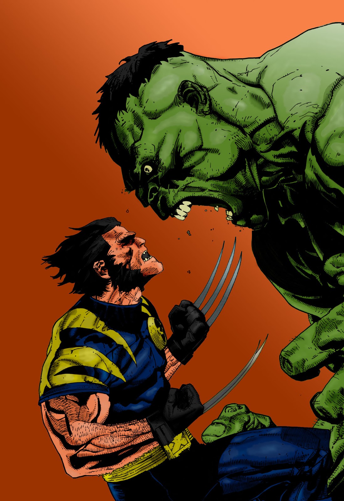 Unfinished (Again): Hulk vs Wolverine Cover