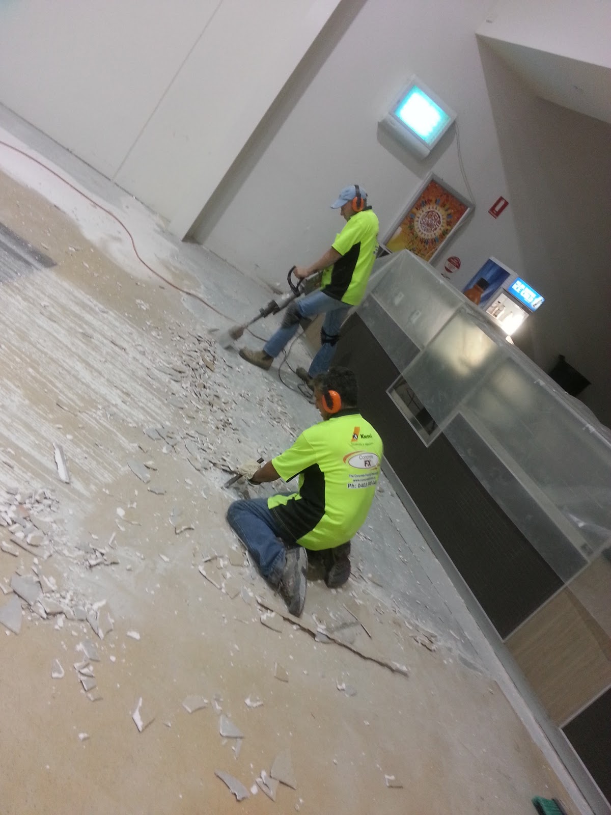 ConcreteFx™: Polished Concrete Food Court DFO Moorabbin.