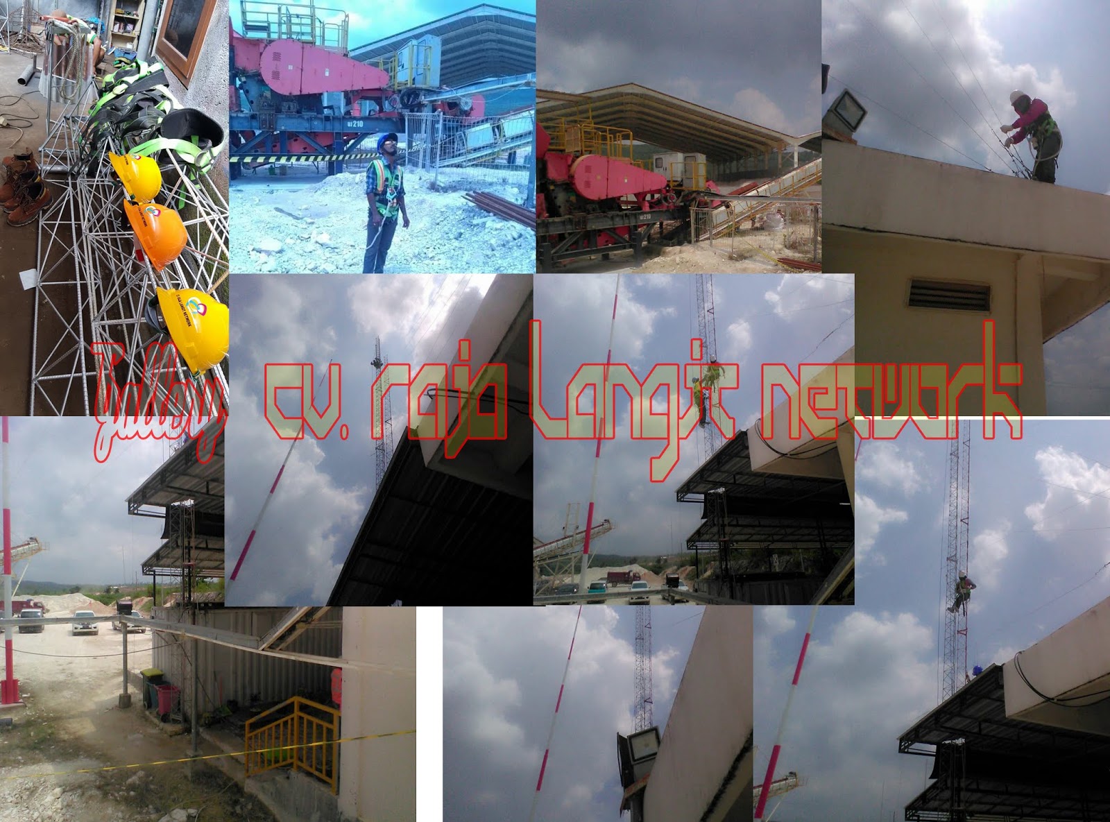 PEKERJAAN TOWER 2 TITIK SITE PT. OMYA REMBANG | CV. RAJA LANGIT NETWORK