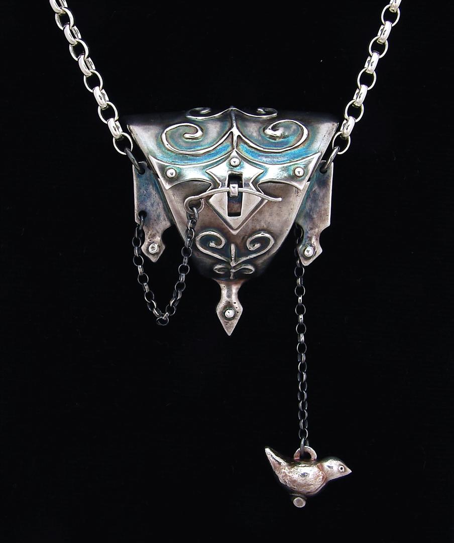 Fired With Imagination: Bird a Month 5/12 - Medieval Bird Locket