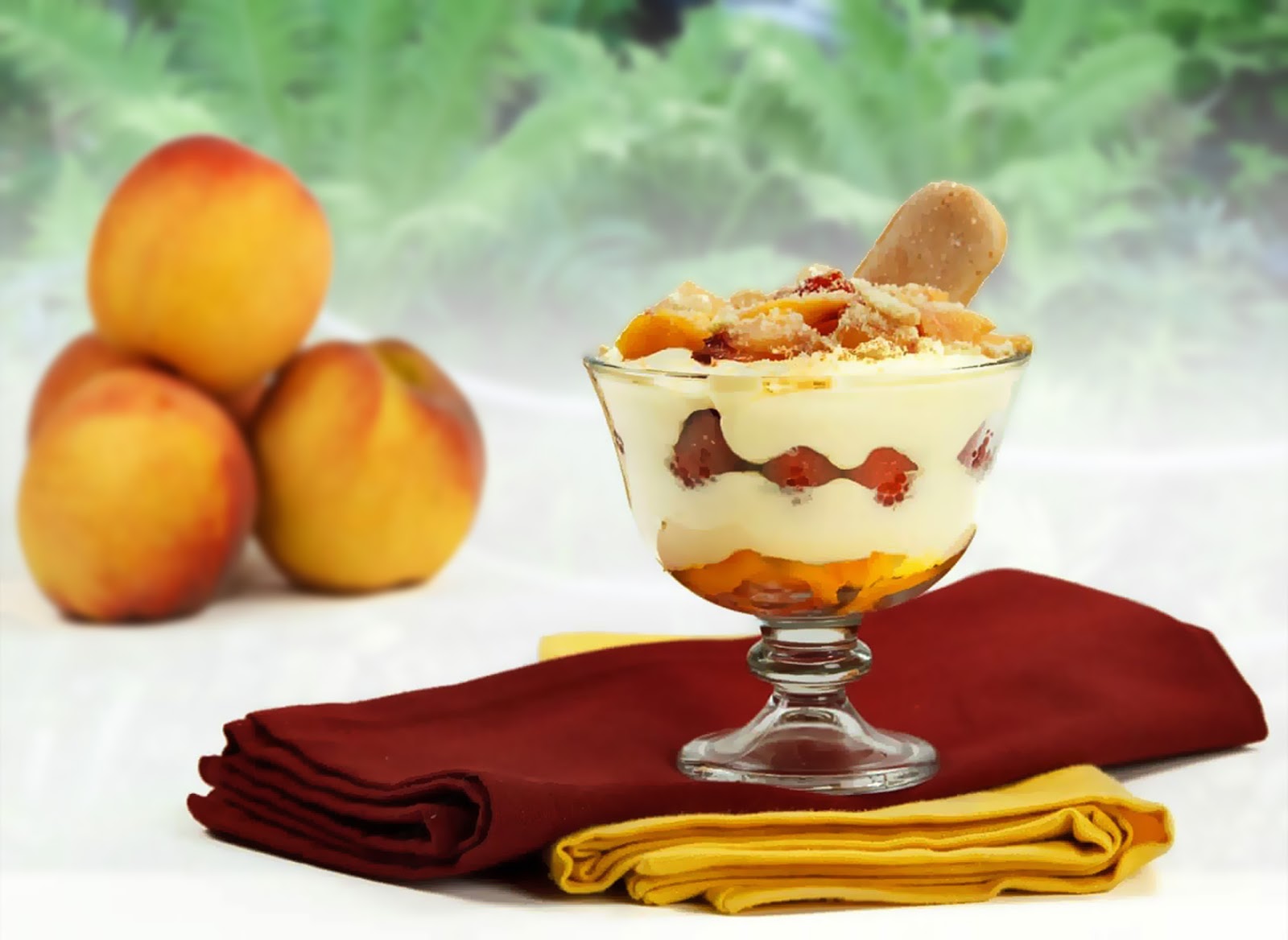 Intelliblog: FOOD FRIDAY - PEACH TRIFLE CUPS