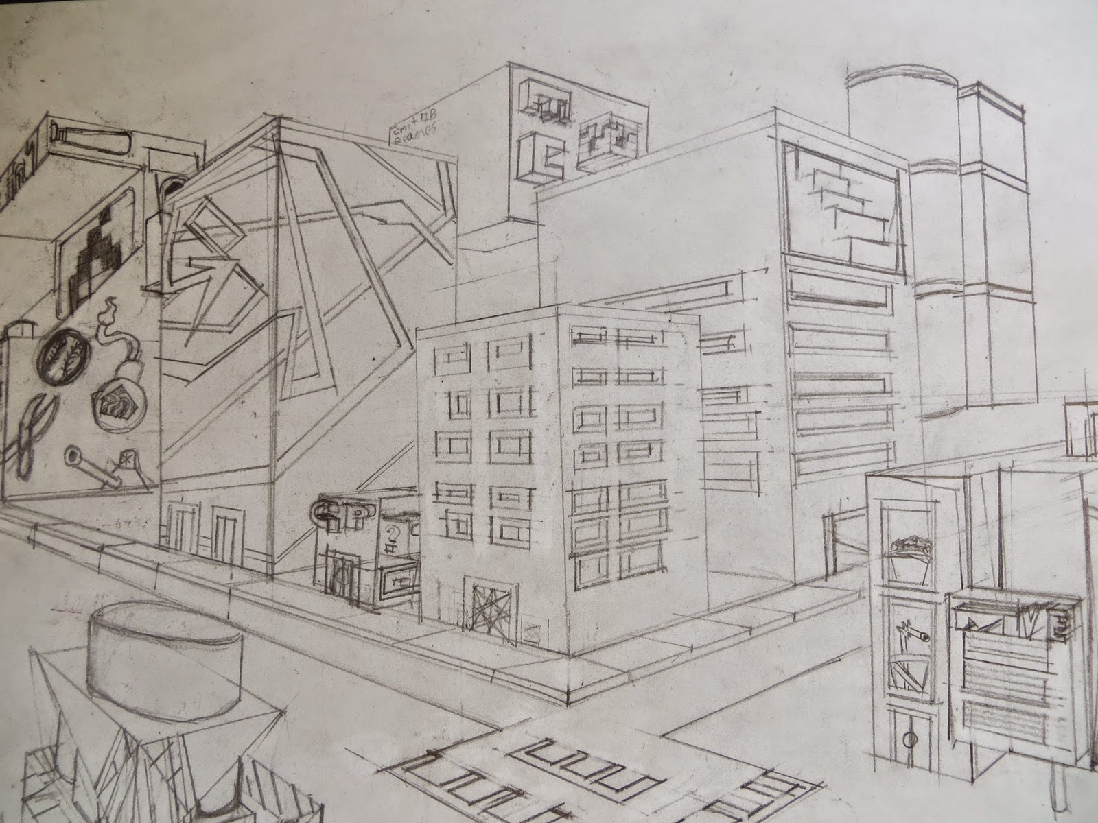 Shana's Art Room : 7th Grade Two Point Perspective