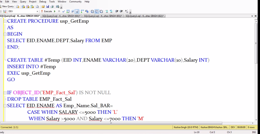 Exploring: SSIS - Using Temp Tables