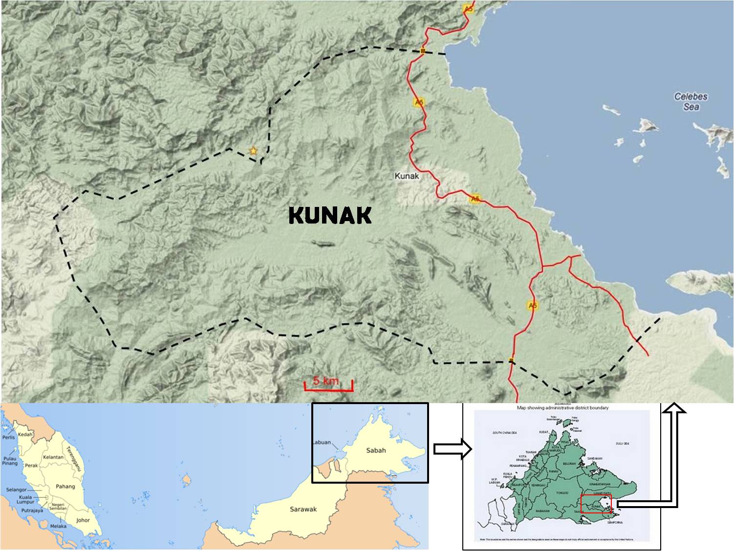 Kunakians: Daerah Kunak