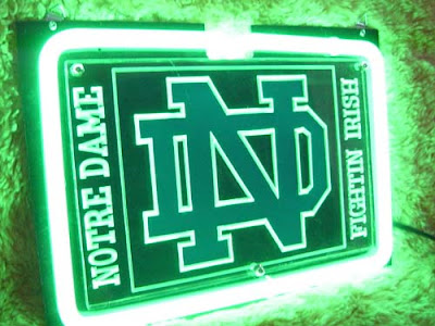 Wiki Neon Sign Blog: NCAA ND NOTRE DAME FIGHTING IRISH COLLEGE BEER BAR ...