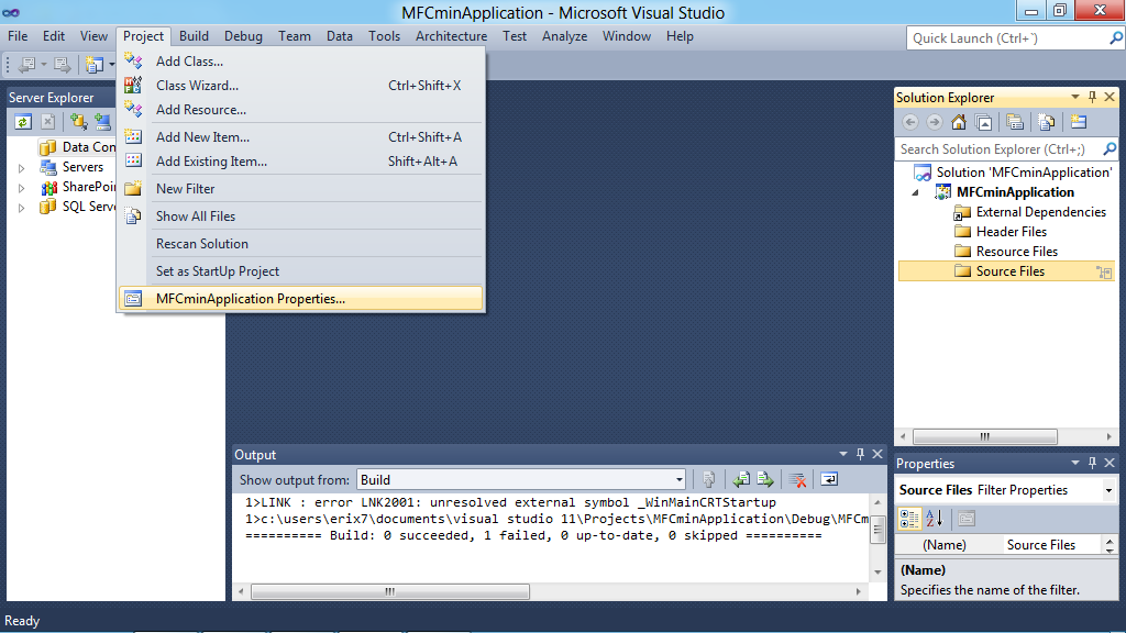 Dev-MicroSoft: A minimum MFC Windows Application