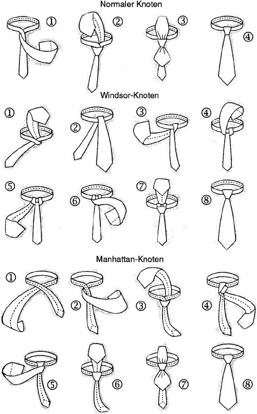 Die kluge Hausfrau: Krawattenknoten binden