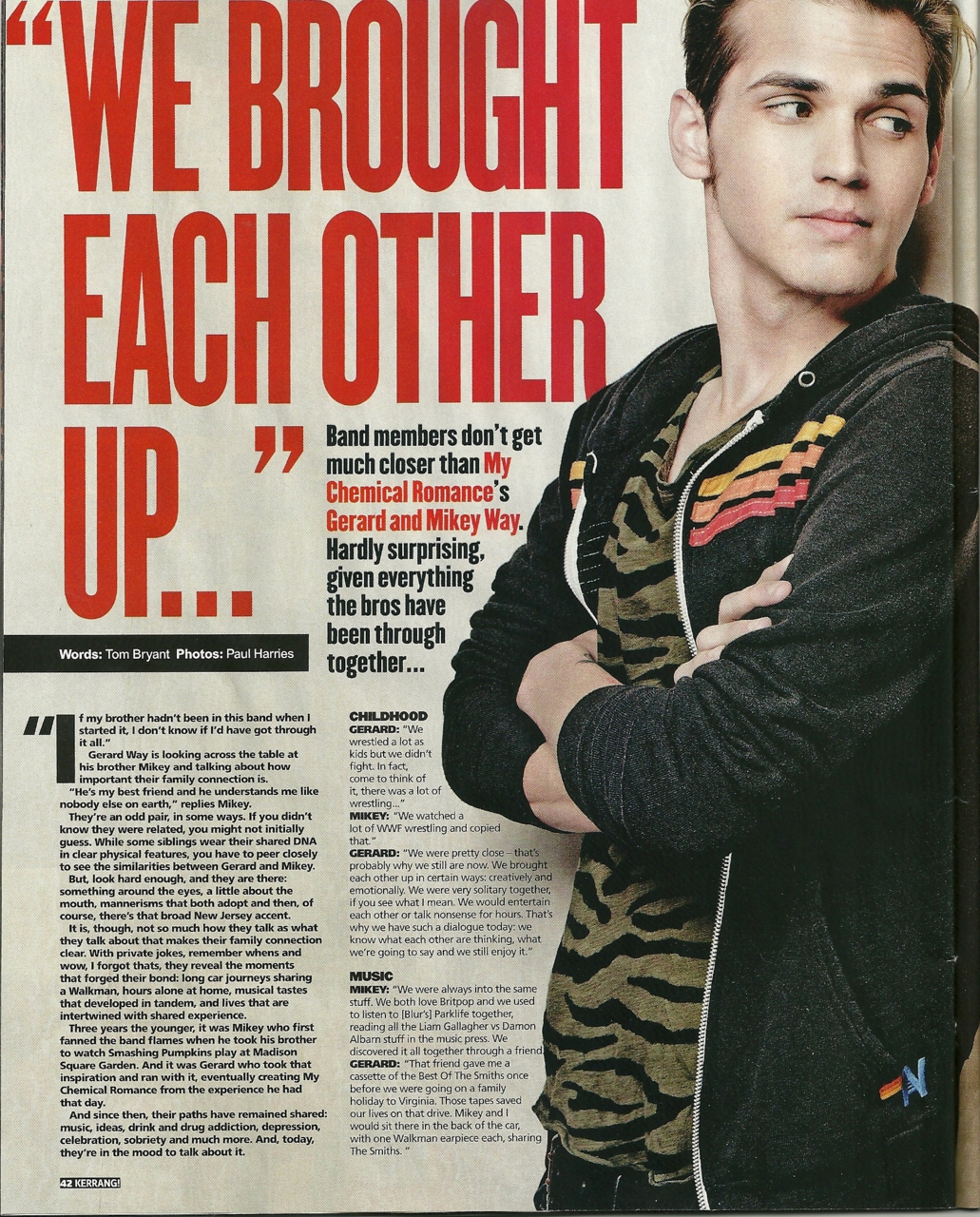 Mikey Way And Gerard Way Brothers