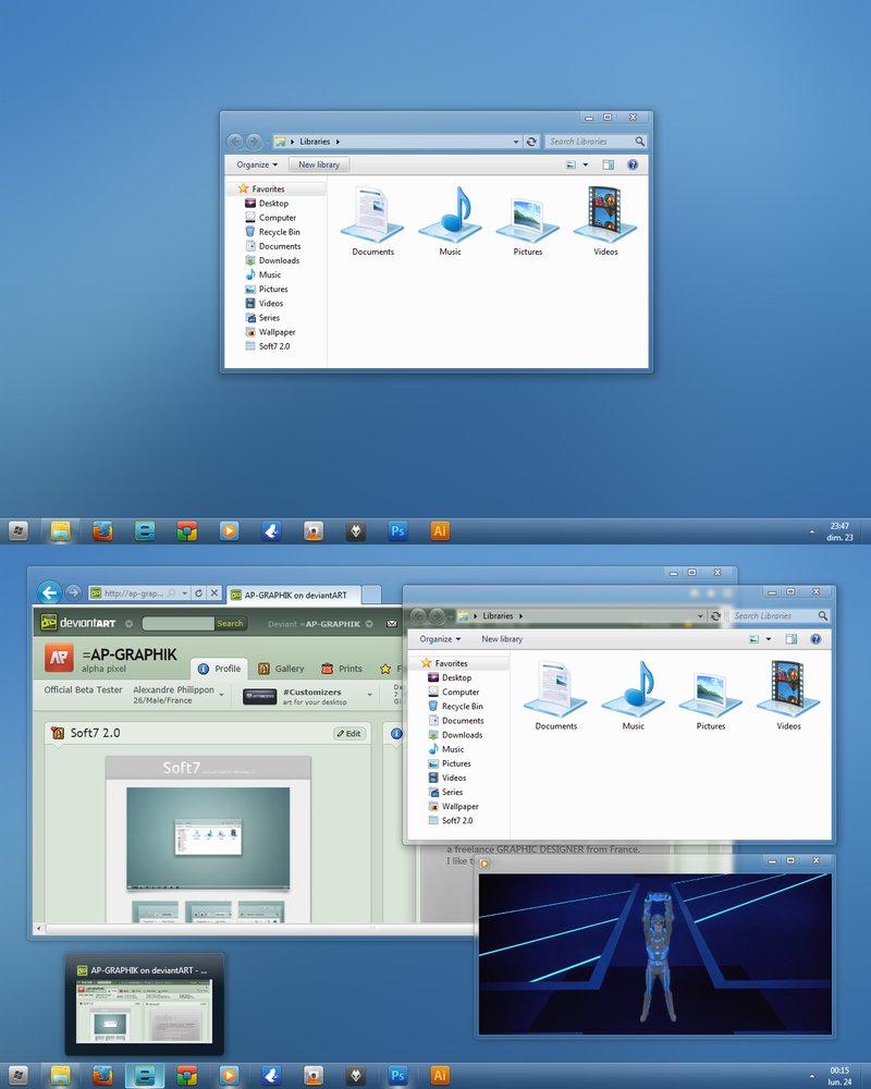 Soft Desktop Theme for Windows 7 | World of Fashion
