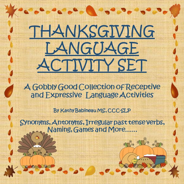 The Best of Teacher Entrepreneurs: Thanksgiving Language Activity