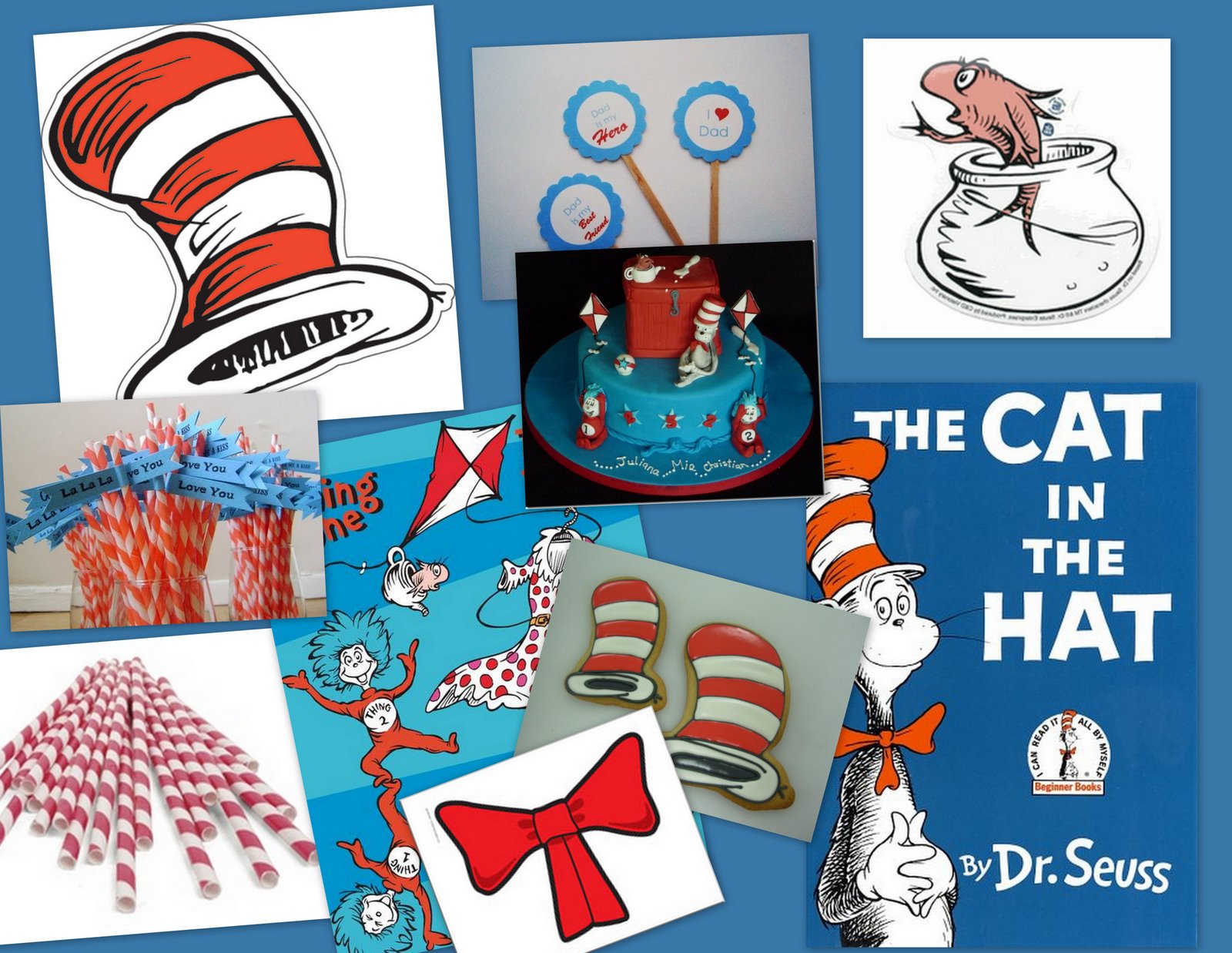Kathryn Church Designs: Inspiration Board: Cat in the Hat Party