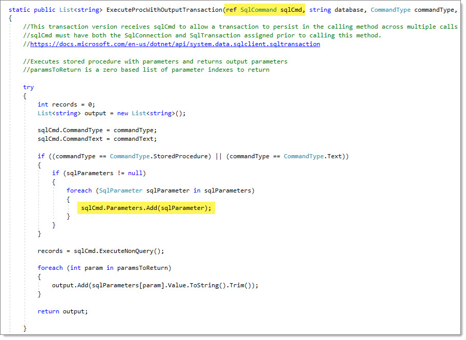 Steve Endow The Blog C Sqlexception Procedure Or Function Has Too Many Arguments Specified
