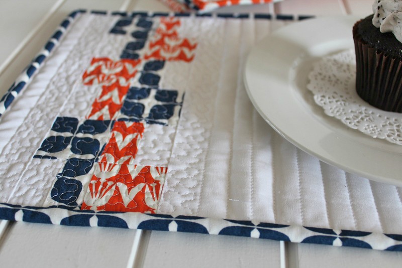 {Free Pattern} Geo Placemats + Blush Fabric Blog Tour - Threadbare ...