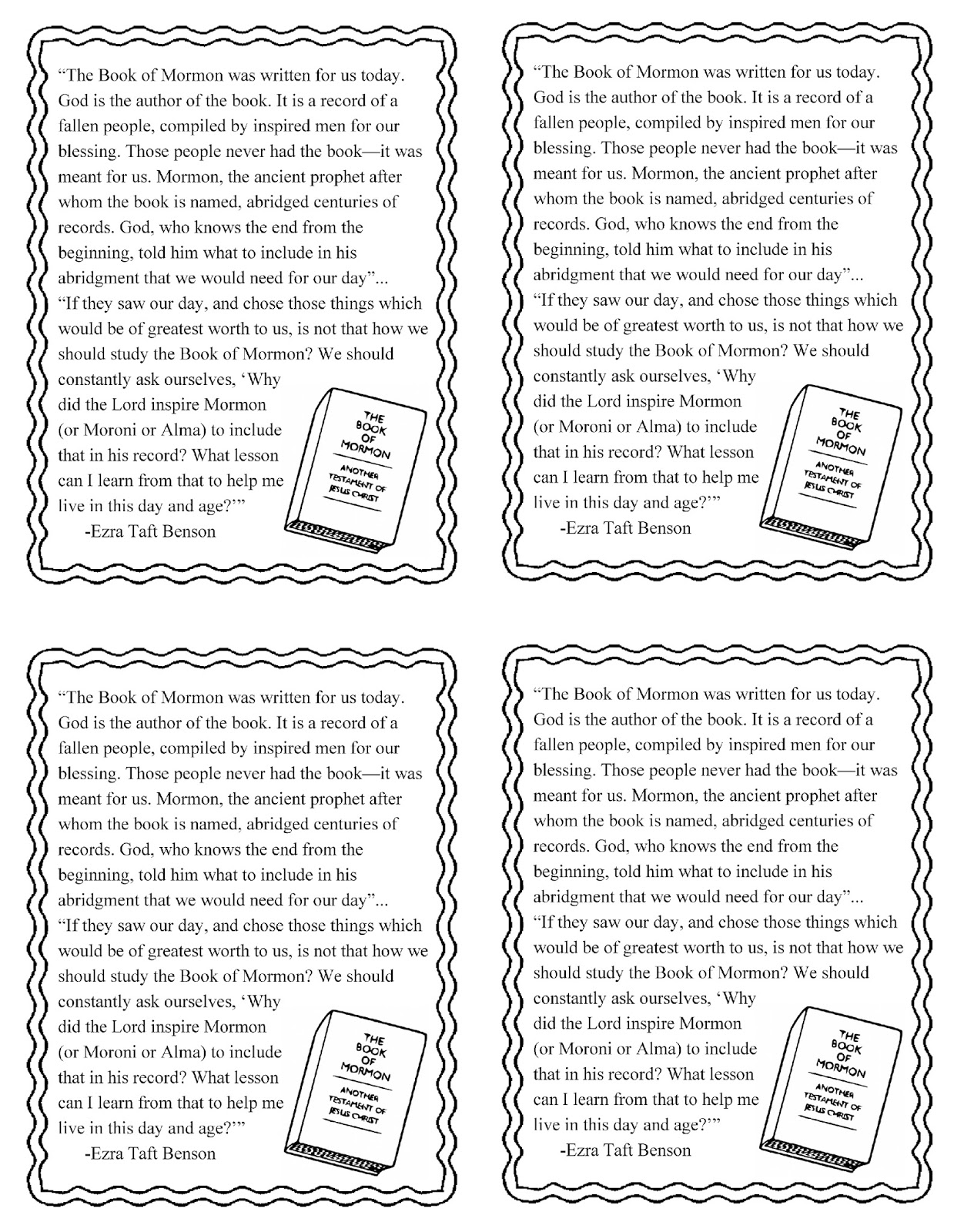 HollysHome - Church Fun: LDS Seminary Book of Mormon Lesson Handouts
