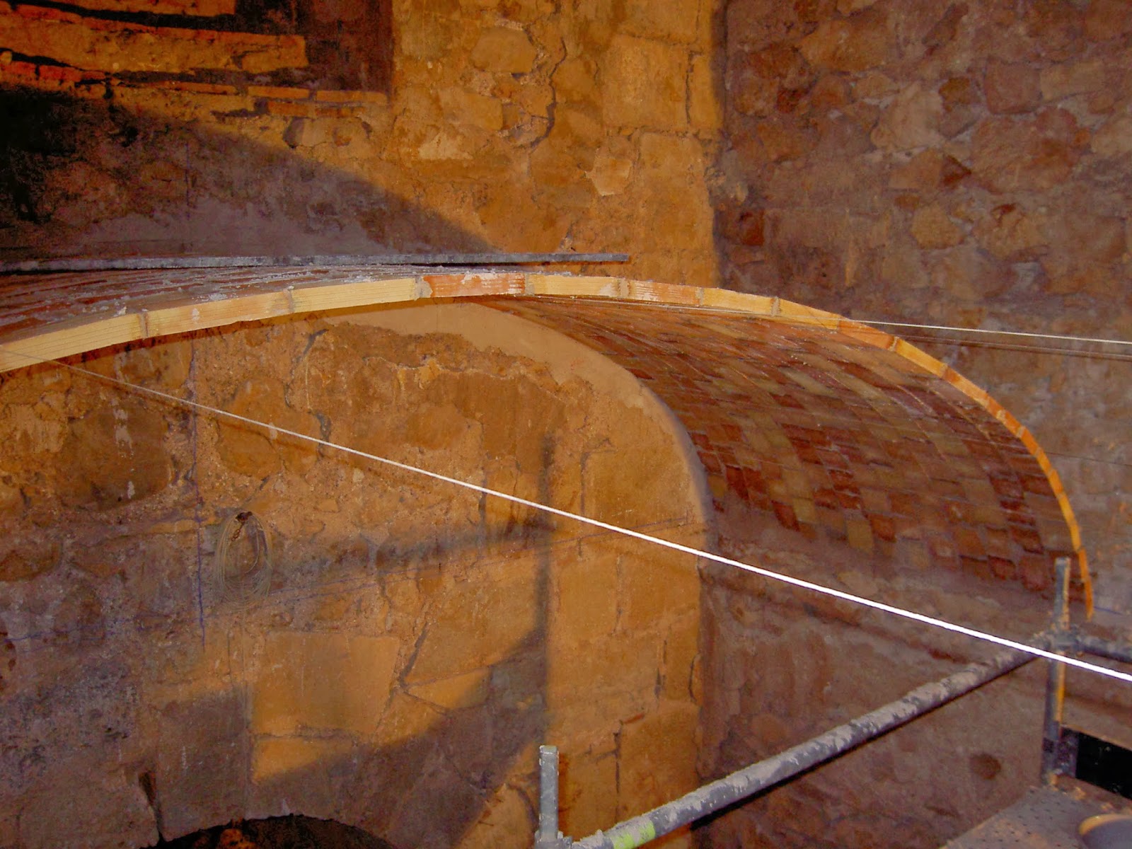 Bóveda tabicada Salvador Gomis Aviño : Bóveda de Carpanel sin Cimbra.
