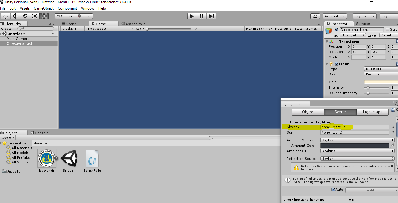 Tutorial Splash Screen Unity