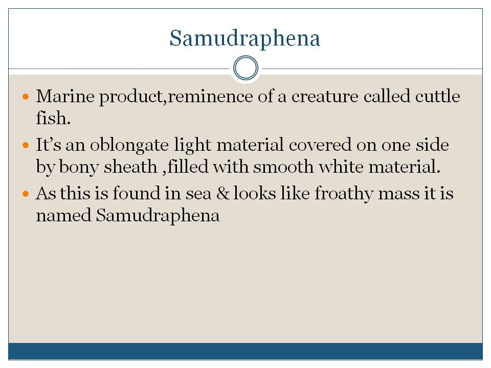 Ayurveda PPT: Identification of Sadharana Rasa & Sudha Varga