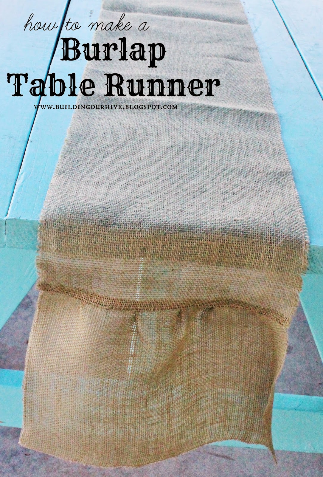 Burlap Table Runner