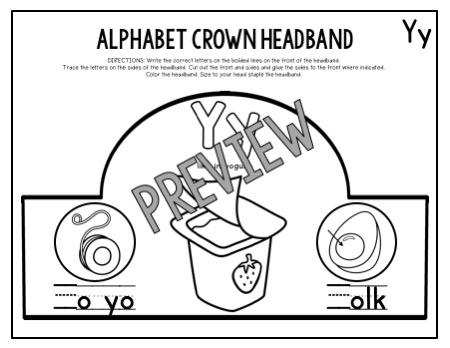 Emily Jane Creates: CROWN HEADBANDS-Alphabet, Blends, Digraphs, Magic e ...