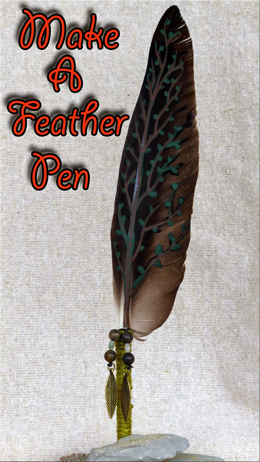 EasyMeWorld: How To Make A Feather Pen - A Gift Idea