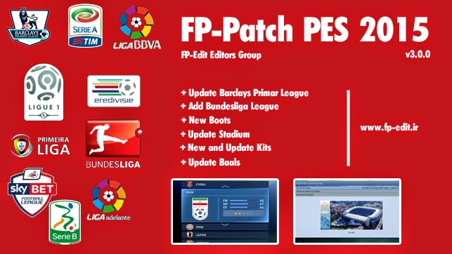 [PES 2015 PC] FP-Patch v3.0.0 • Brazilians W-Patchs
