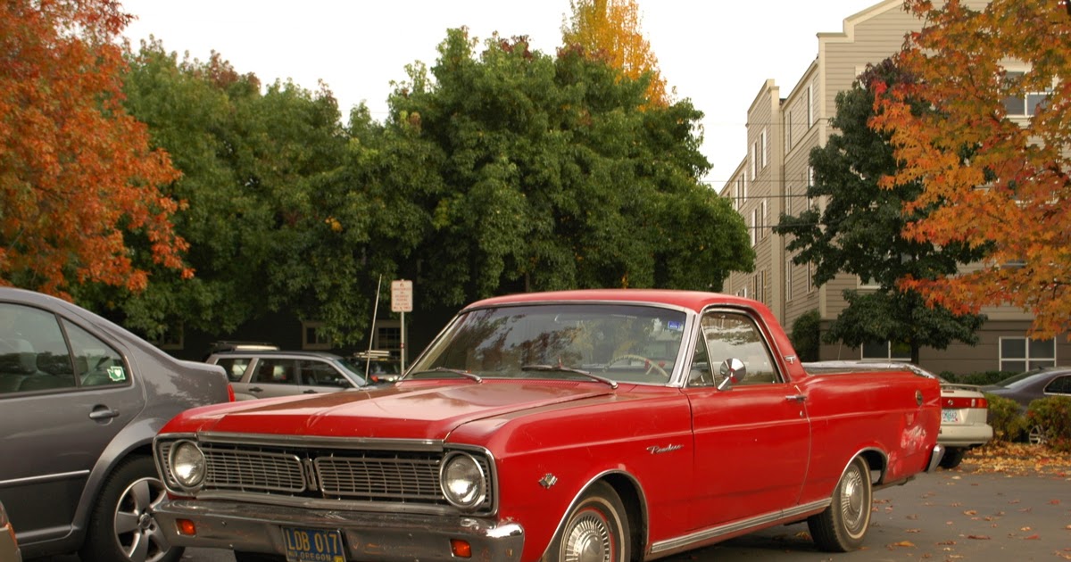 OLD PARKED CARS.: 1966 Ford Ranchero.