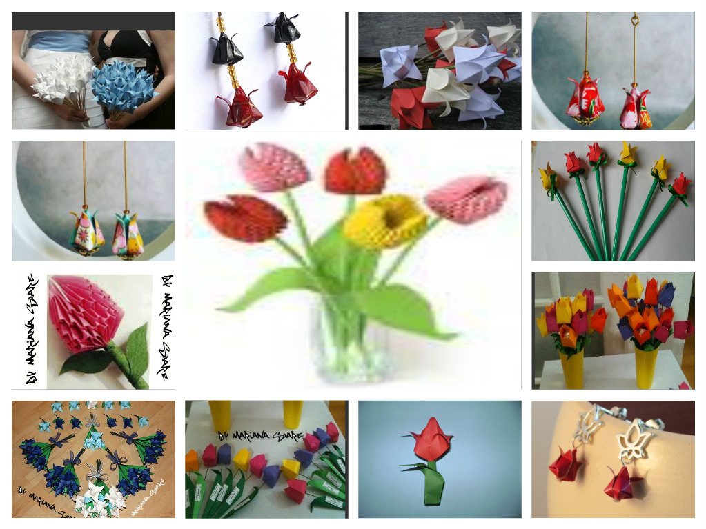 Origami by Mariana Soare: Gratioasa si eleganta lalea un simbol al iubirii