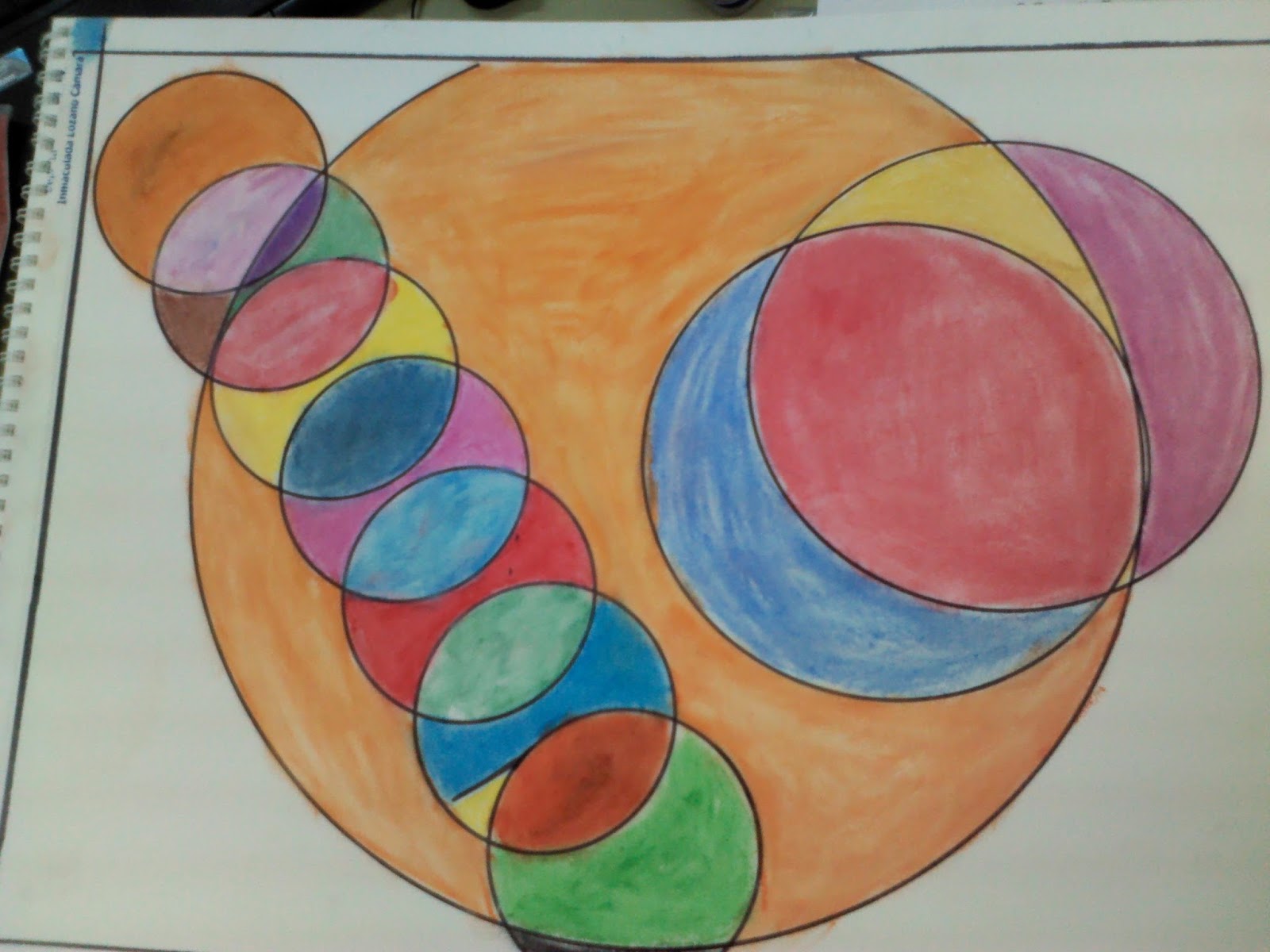 1º ESO EPVA: LÁMINA 21.- REALIZA UNA COMPOSICIÓN CON EL COMPÁS