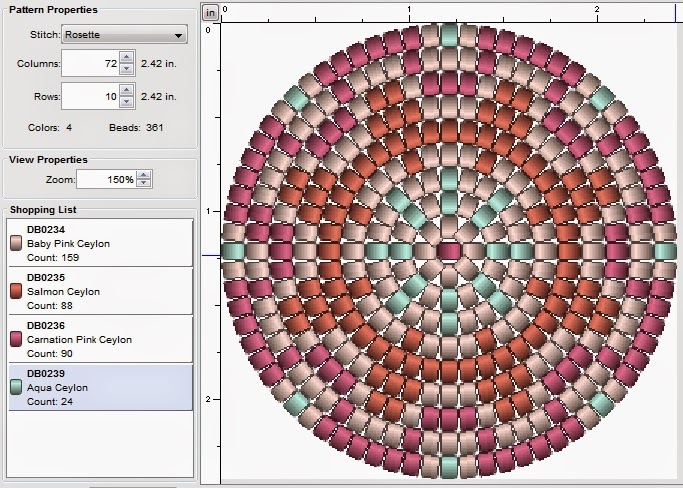 Imaginesque: Beading Pattern 44: Round Motif