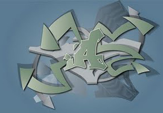 5 Full Color Graffiti Arrows Design Ideas
