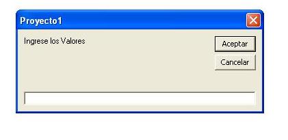VISUAL BASIC 6.0: InputBox