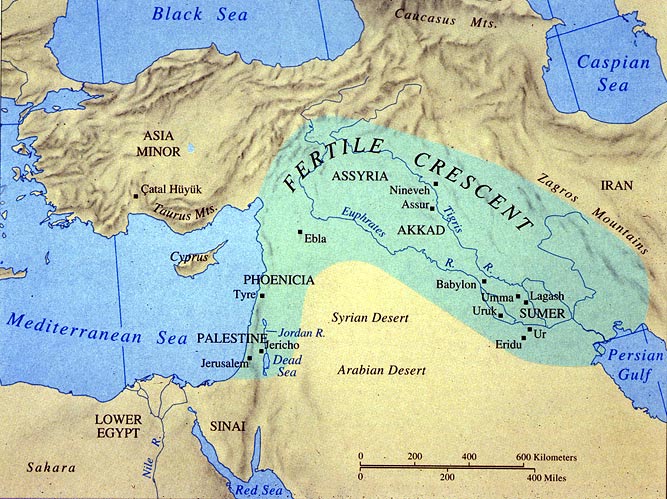Mr. Duffany History: Fertile Crescent Map