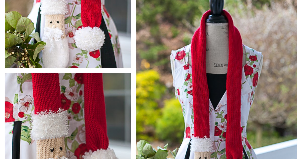 Free Pattern For Loom Knit Santa Scarf! | Loom Knitting by This Moment ...