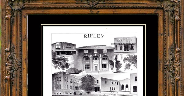 Hometown Drawings: Ripley, Mississippi Drawing