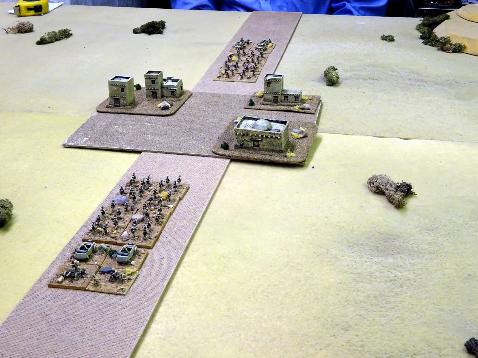 "One Hour Wargames" - Scenario 16 - "Advanced Guard" - Setup and Game
