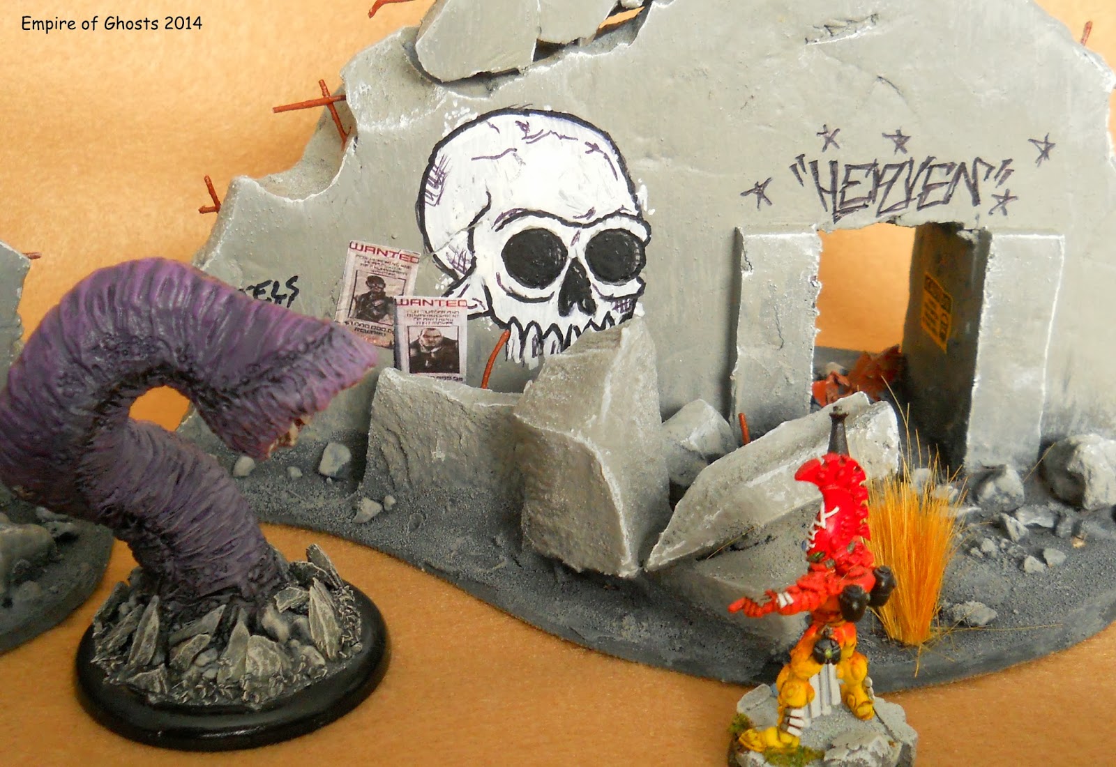 Empire of Ghosts: Road to Adepticon 2014: Necromunda Collapsed Dome Walls