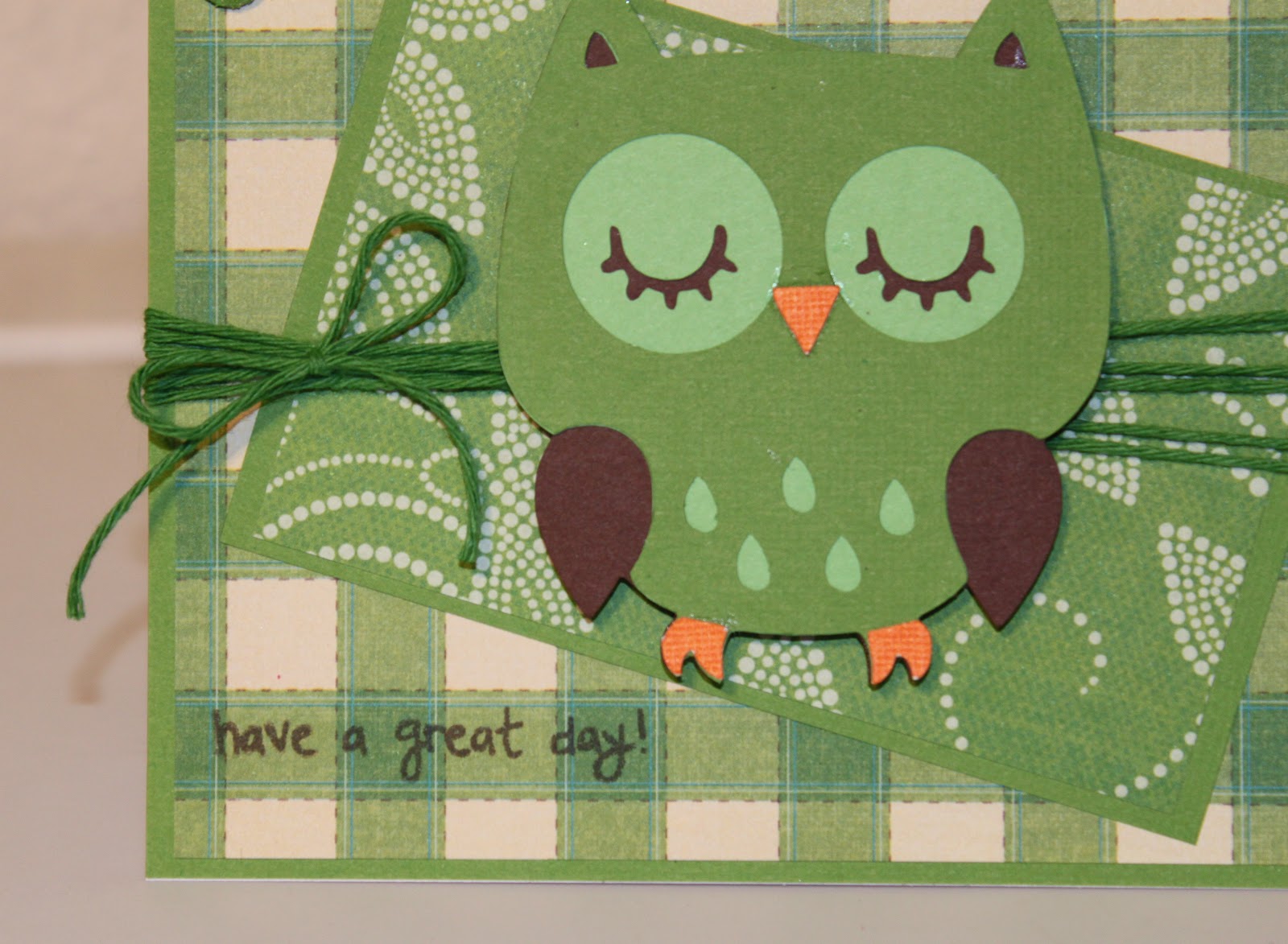 Crafty Girl 21!: Owl birthday card