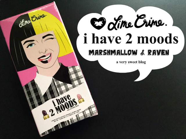 Lime Crime i have 2 moods (On Sale): Marshmallow & Raven Velvetines ...