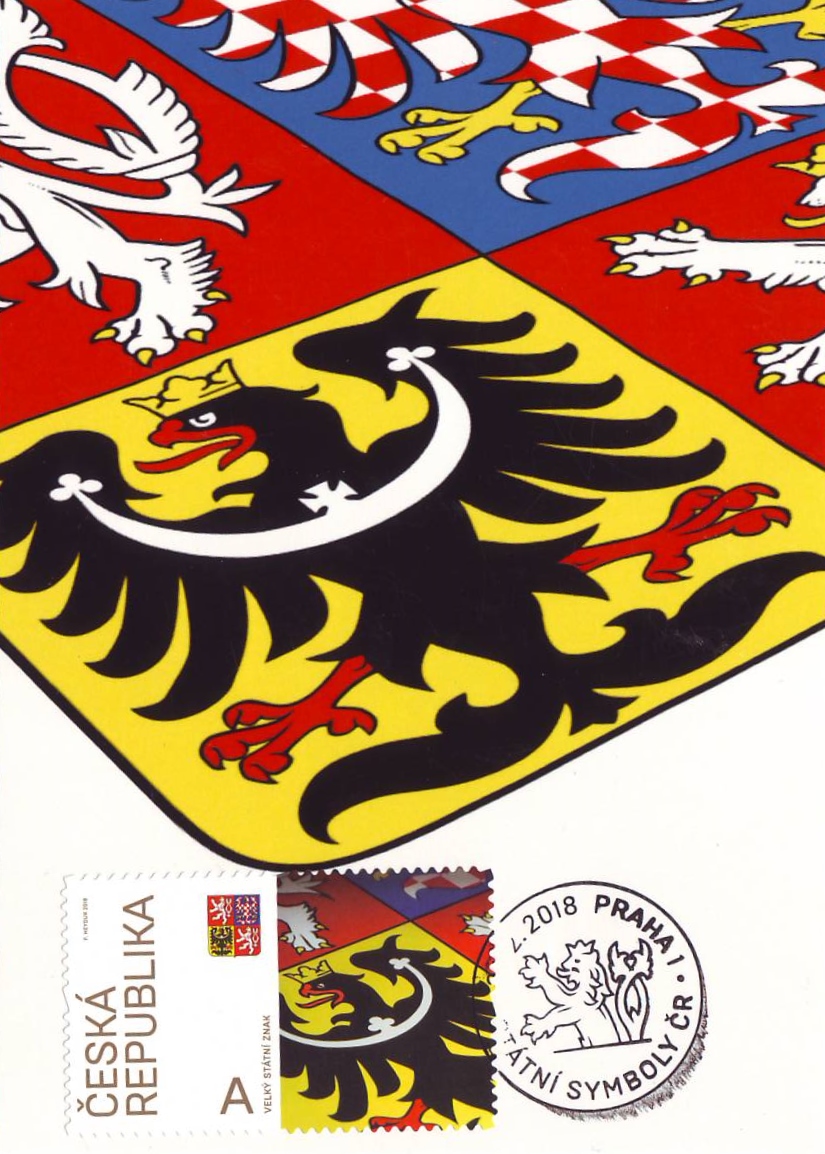 ANALOGICKÉ POHLEDNICE - CARTES MAXIMUM: Státní symboly České republiky
