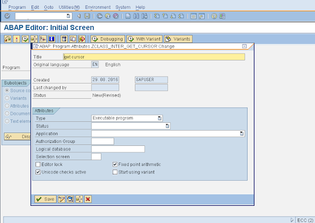 SAP TECH: Classical Interactive report based on Get Cursor Technique