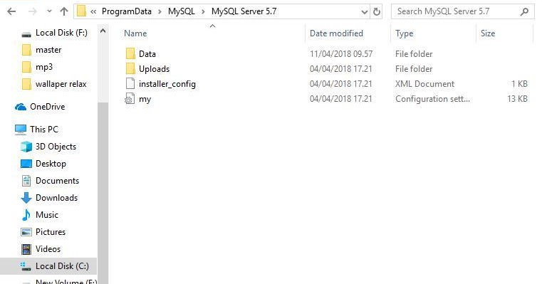 MySQL - Struktur File dan Folder MySQL - theparjo